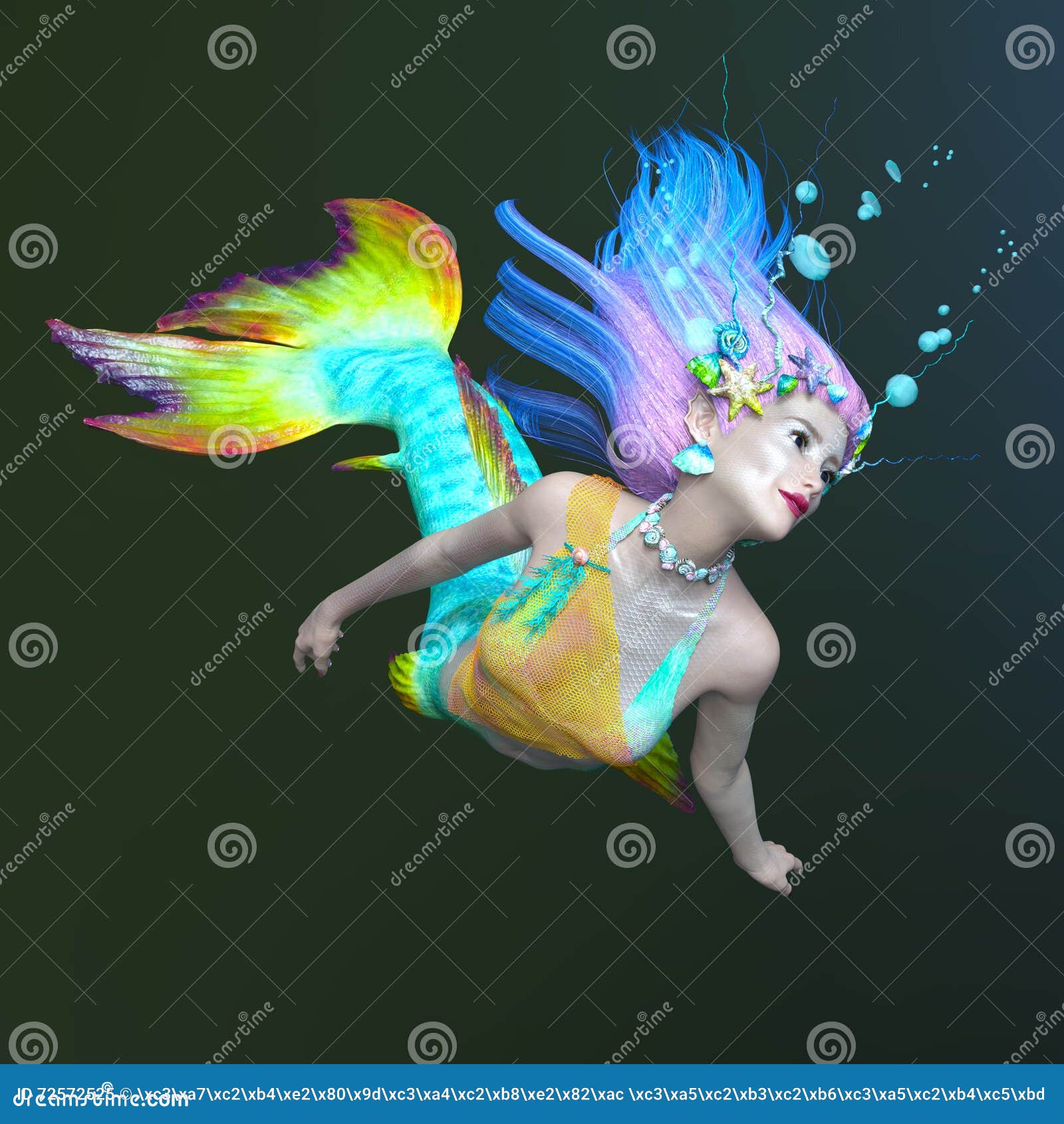 Mermaid stock image. Image of woman, fins, fish, fairy - 72572525