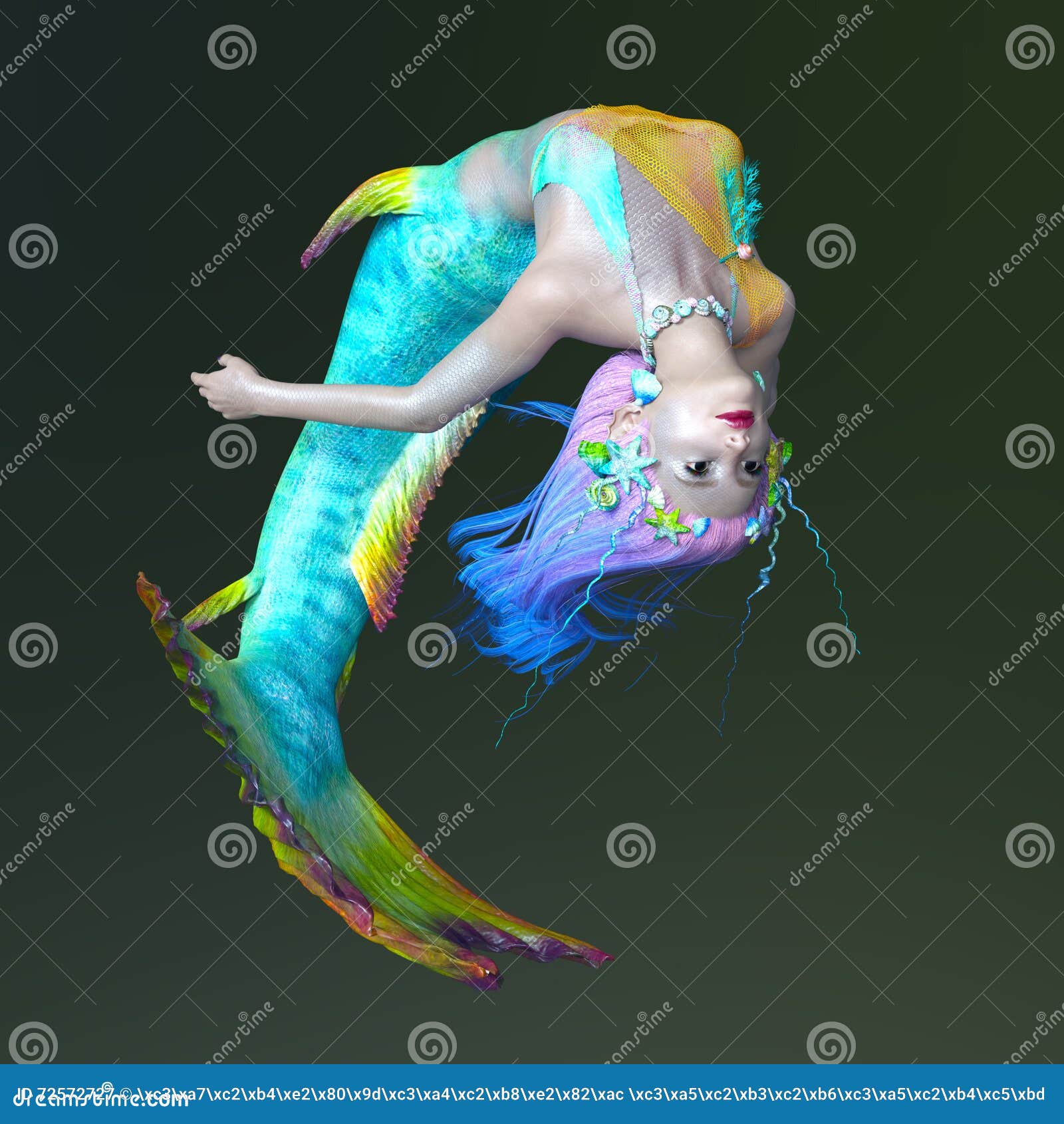 Mermaid stock image. Image of mermaid, hair, swim, long - 72572727