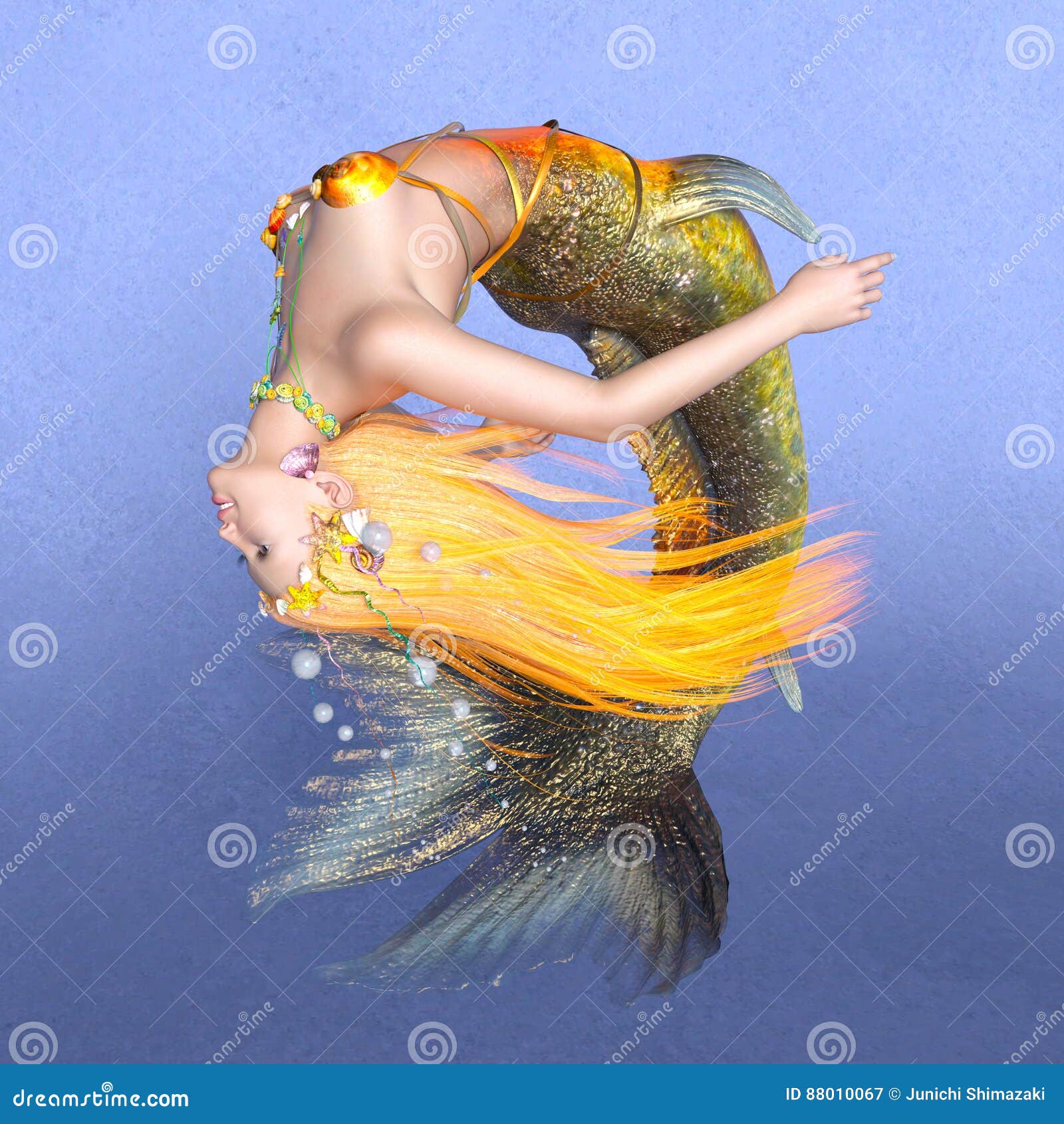 Mermaid stock image. Image of hair, fish, tail, swim - 88010067