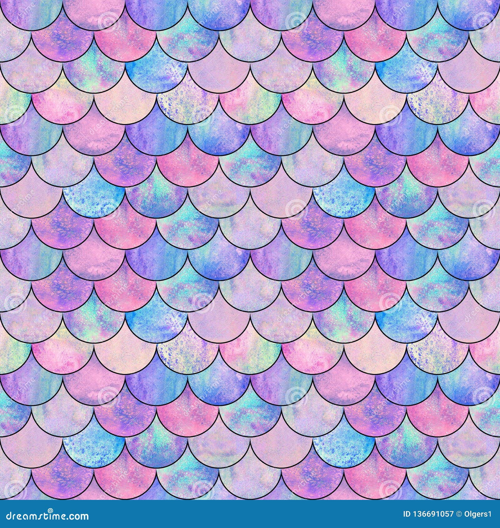 Mermaid Fish Scale Wave Japanese Seamless Pattern Stock Illustration ... Mermaid Fish Scale Wave Japanese Seamless Pattern Stock Illustration ...