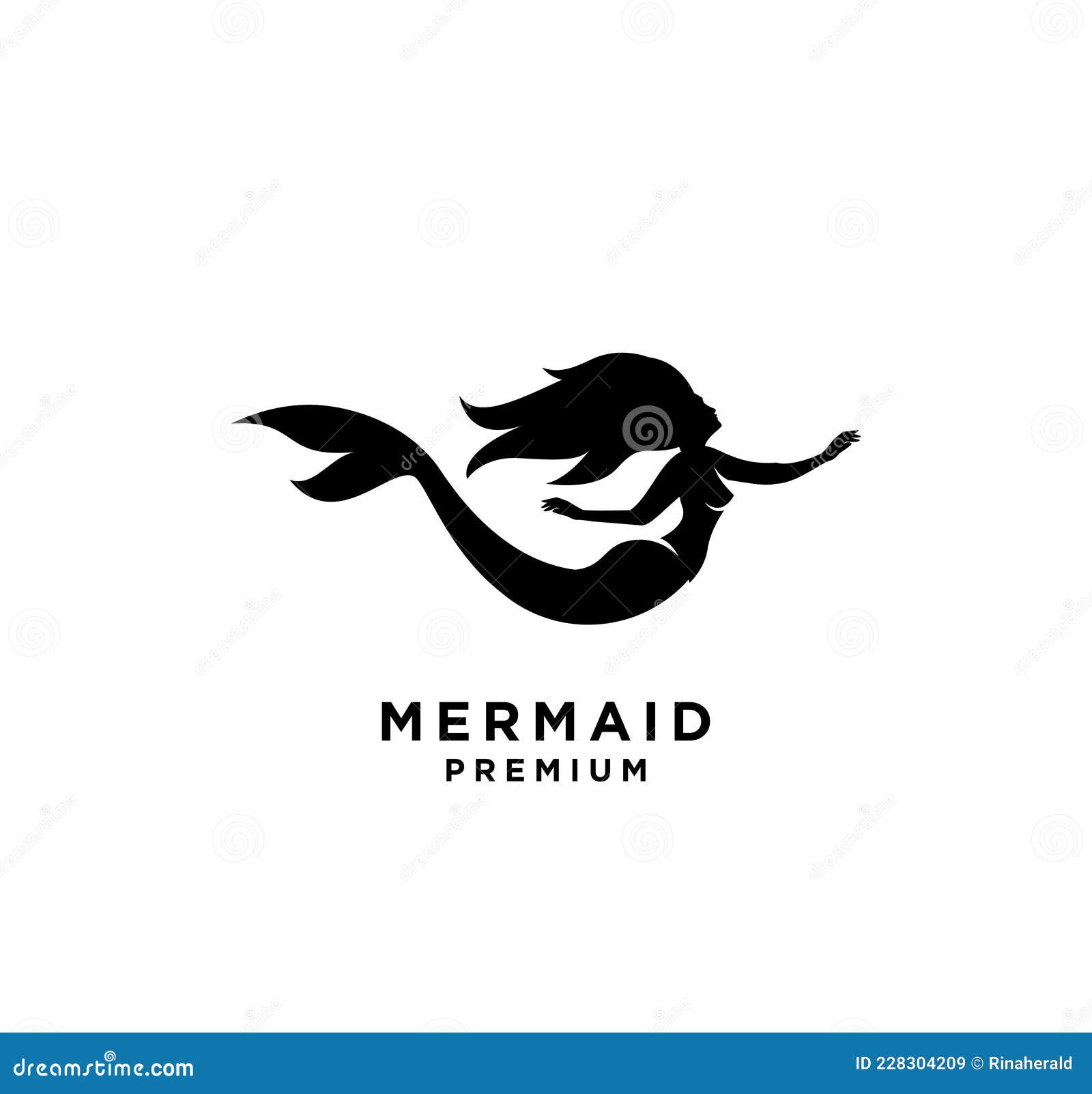 Mermaid Logo Icon Design Illustration Stock Vector - Illustration of ...