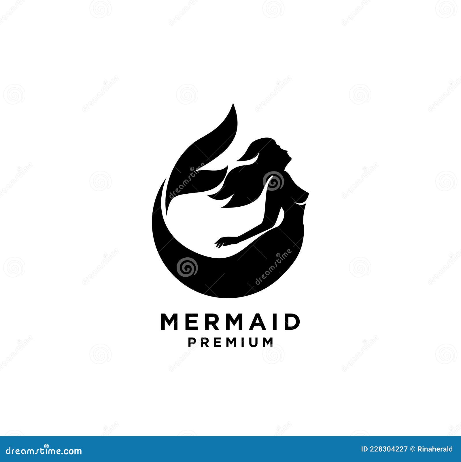 Mermaid Logo Icon Design Illustration Stock Vector - Illustration of ...