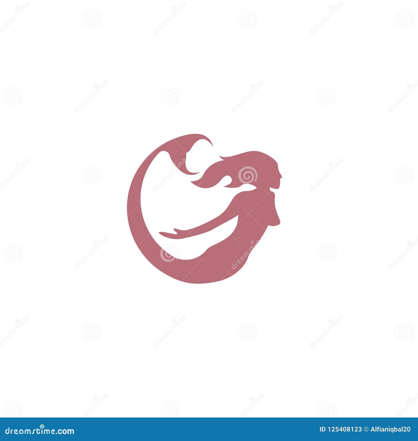 Mermaid Logo Icon Design, Vector Illustration. Mermaid Vector ...