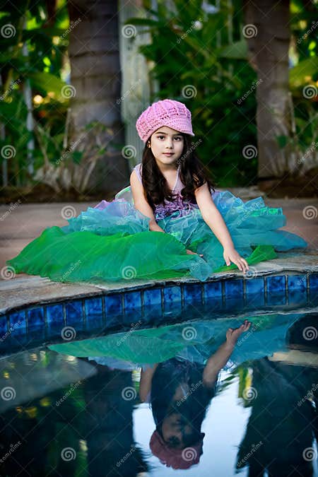Mermaid by the pool stock photo. Image of disney, girl - 16784128