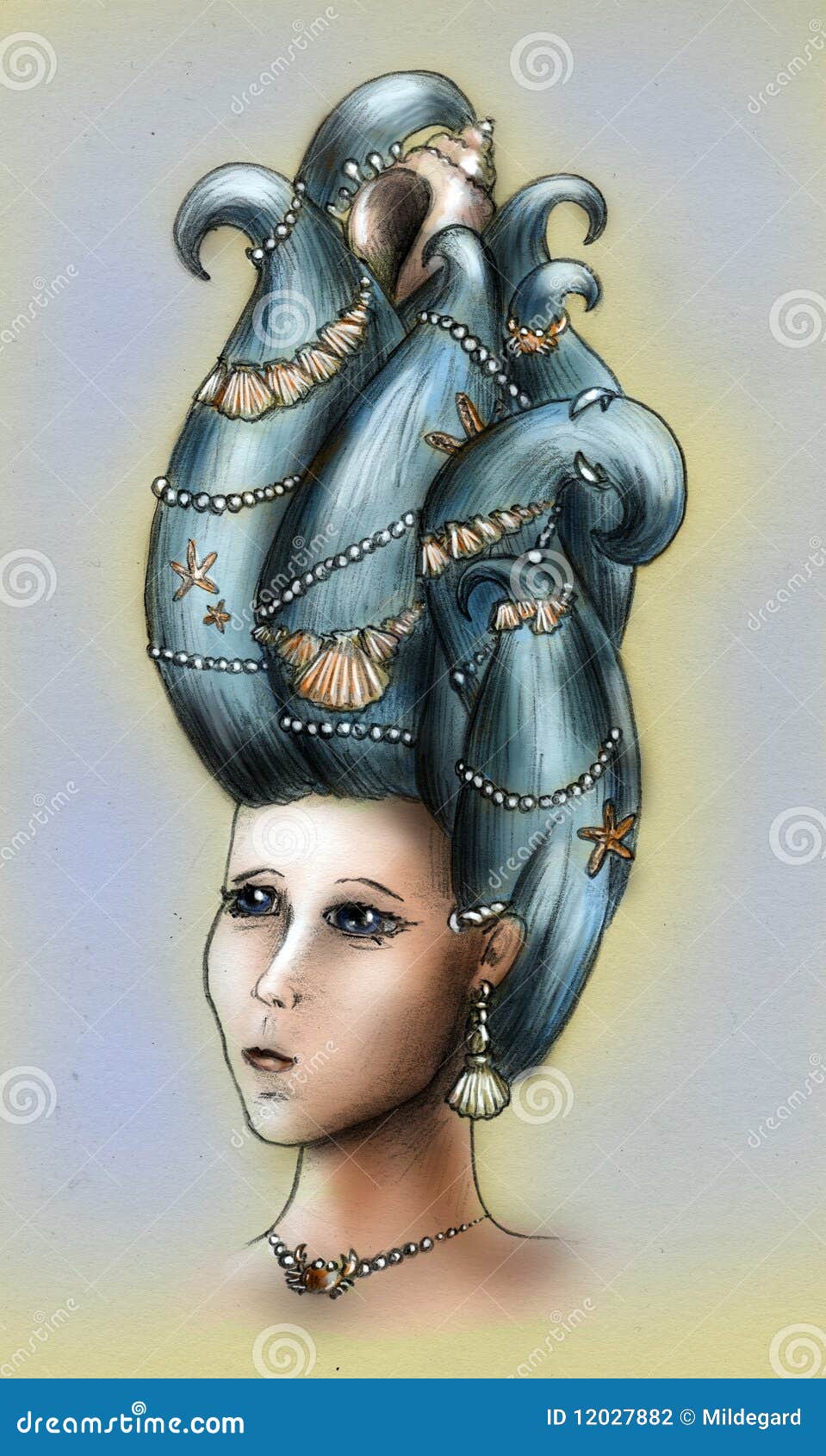 Mermaid Queen - Color Stock Photo | CartoonDealer.com #12027882