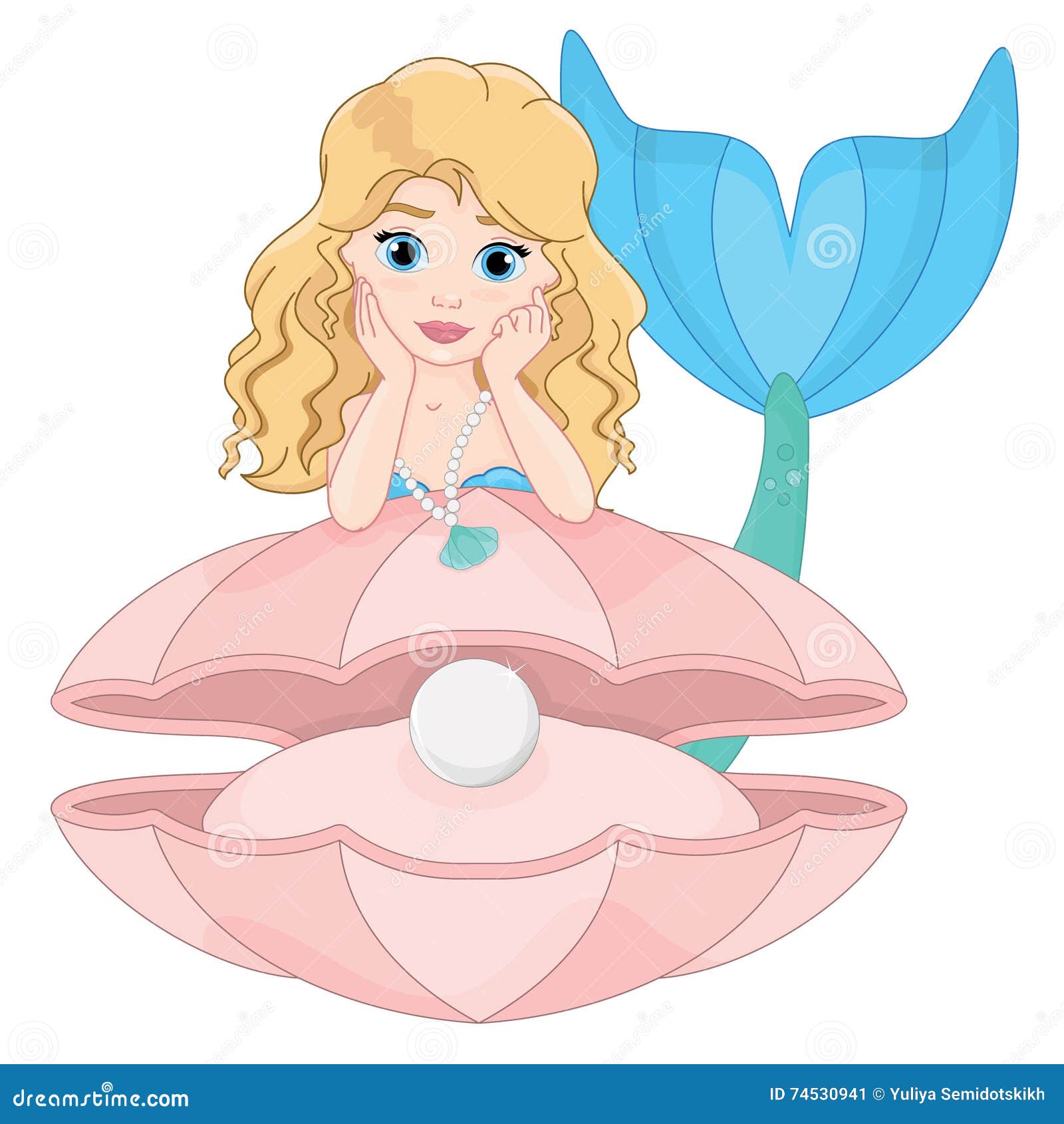 Royal Pearl Coloring Page On White Background Vector Illustration ...