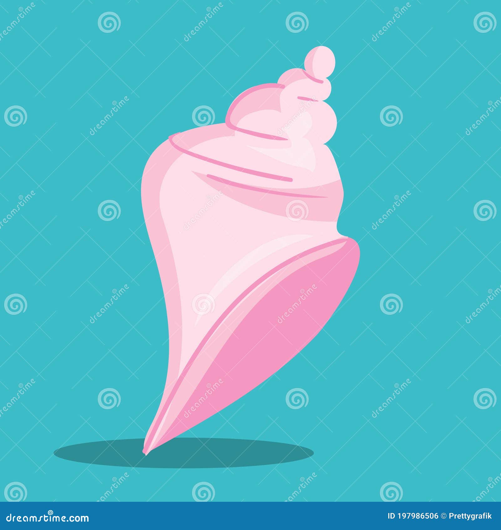 MERMAID SHELL 05 stock vector. Illustration of graphic - 197986506