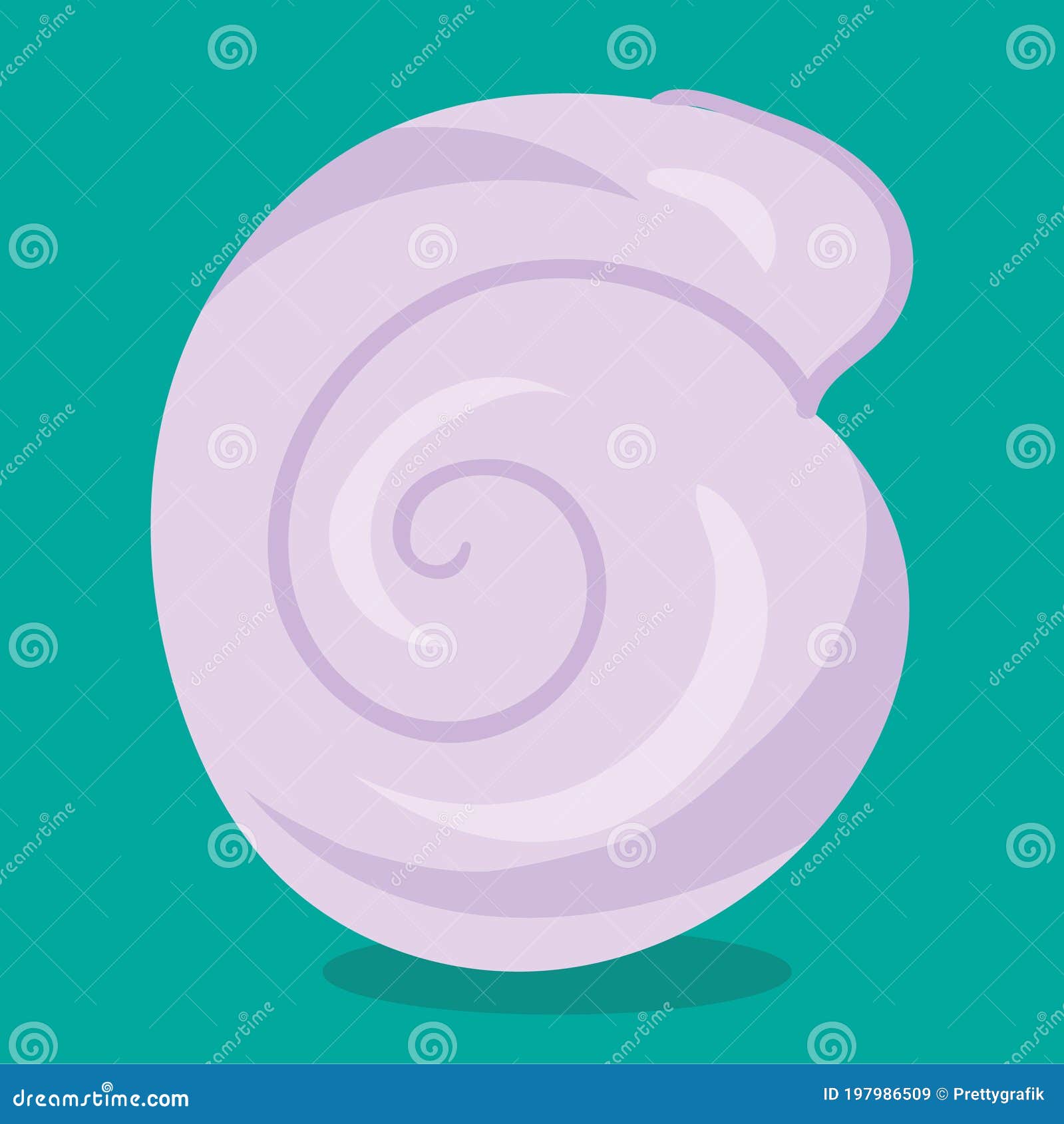 Mermaid shell 10 stock vector. Illustration of vectors - 197986509