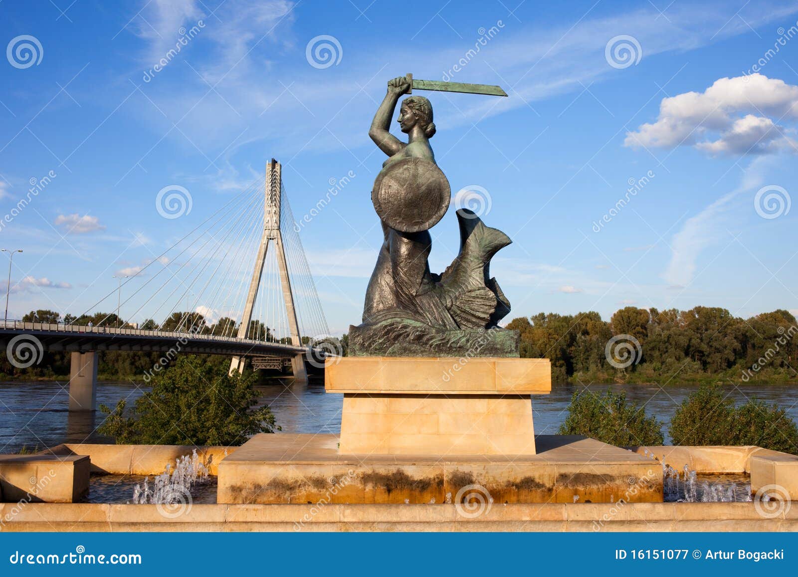 Mermaid Statue stock image. Image of historic, monument - 16151077