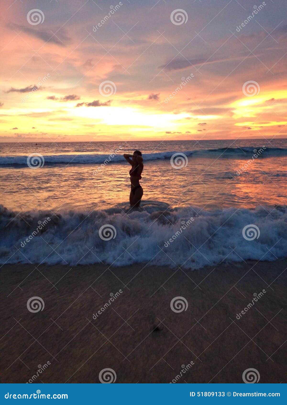 Mermaid editorial stock photo. Image of sunset, rest - 51809133