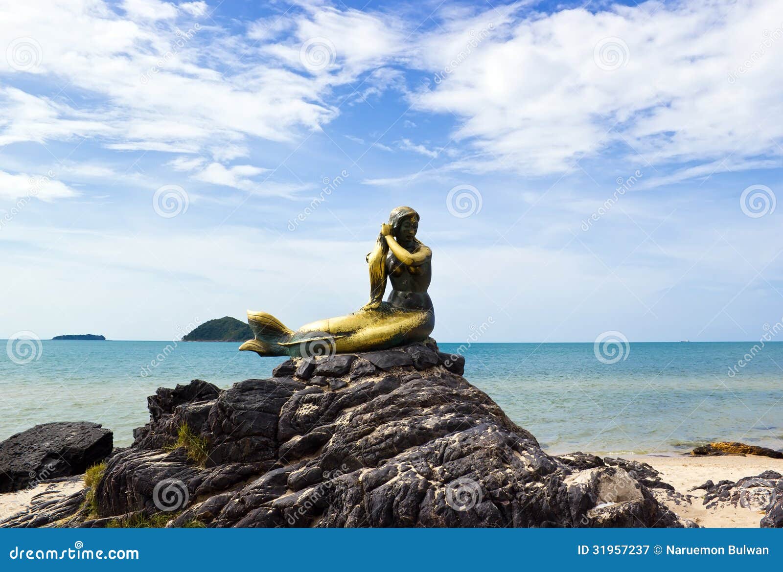 Mermaid symbol of Songkhla stock image. Image of sightseeing - 31957237
