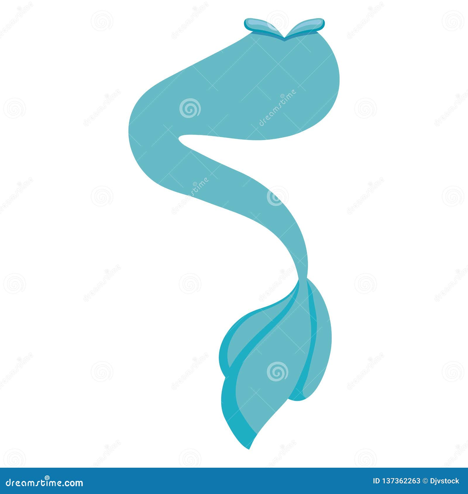 Mermaid tail icon stock vector. Illustration of love - 137362263