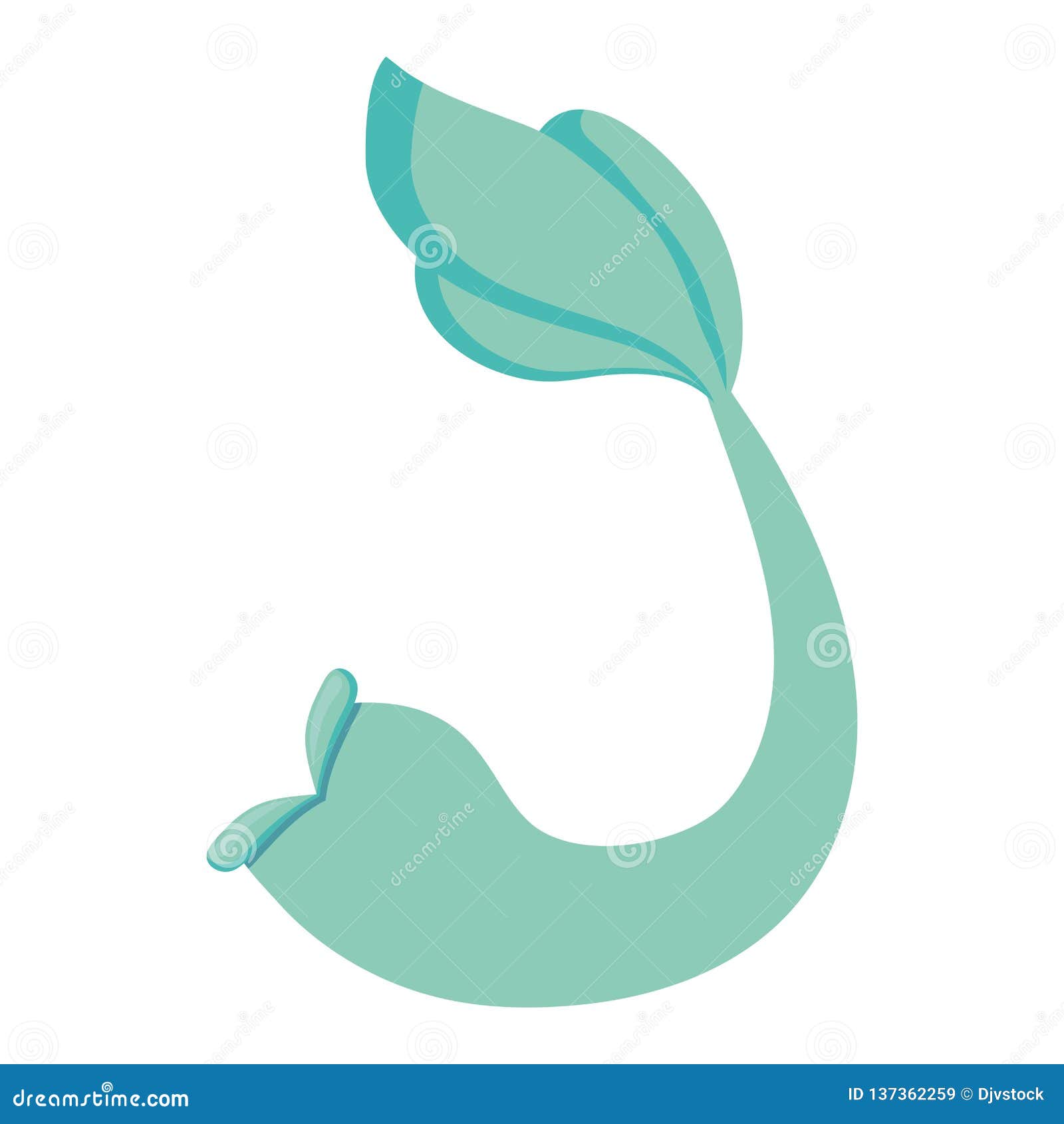 Mermaid tail icon stock vector. Illustration of cute - 137362259