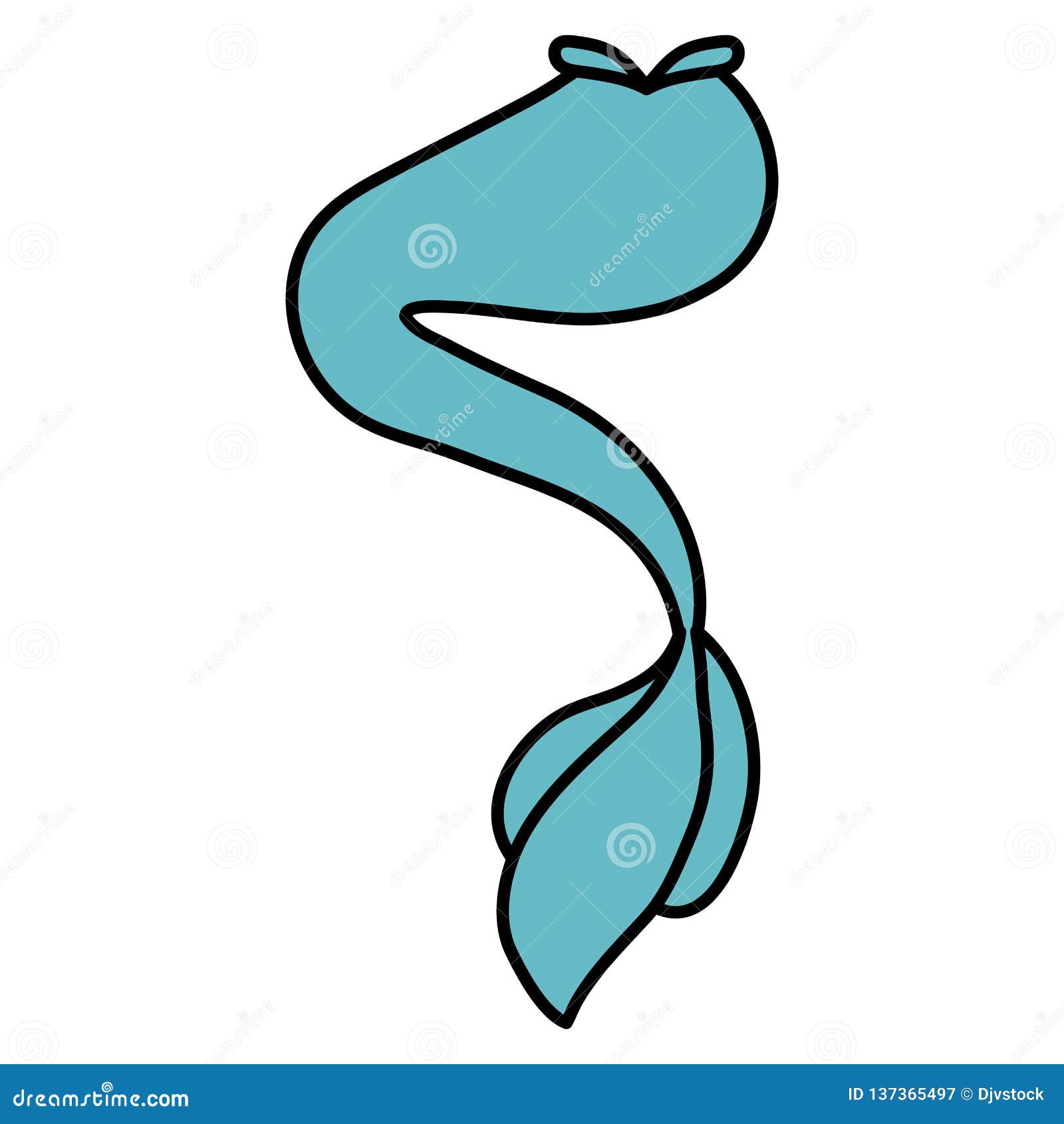 Mermaid tail icon stock vector. Illustration of siren - 137365497