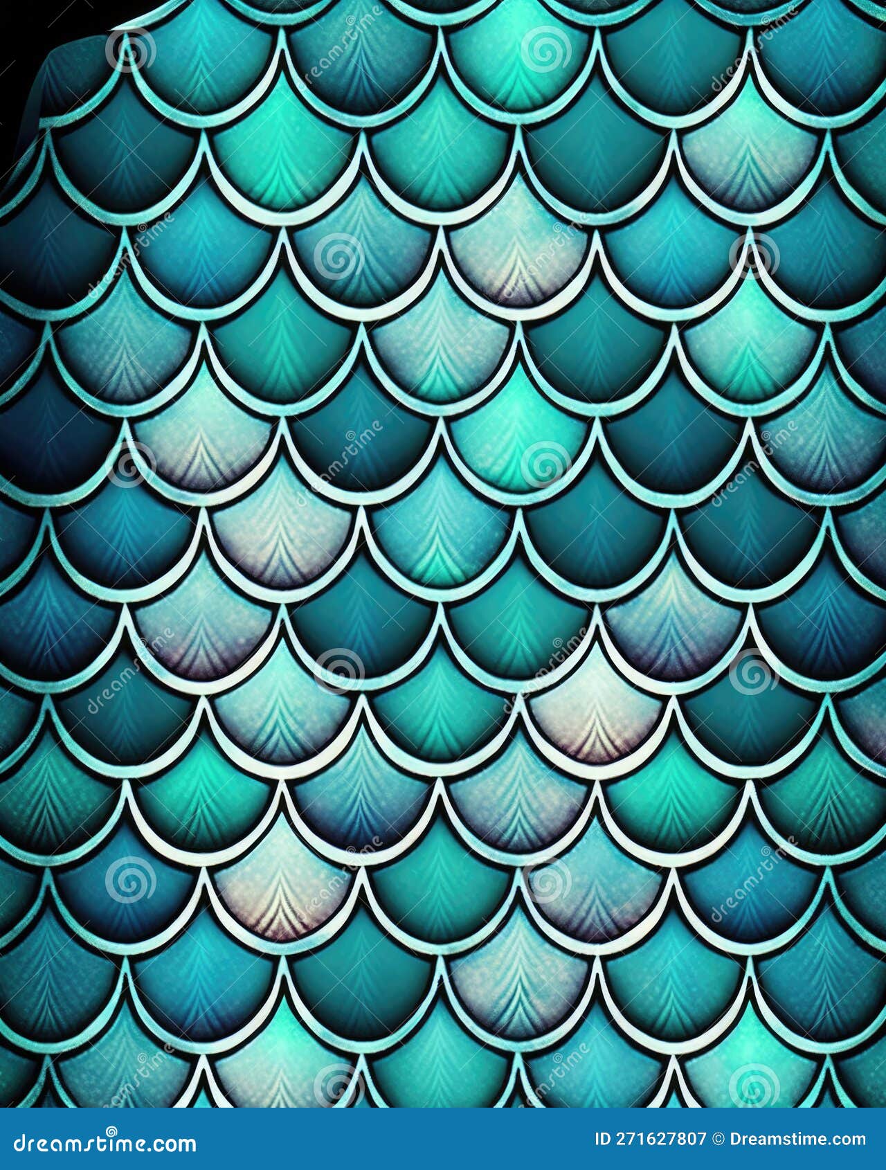Mermaid Texture Pattern, Generative AI Stock Illustration ...