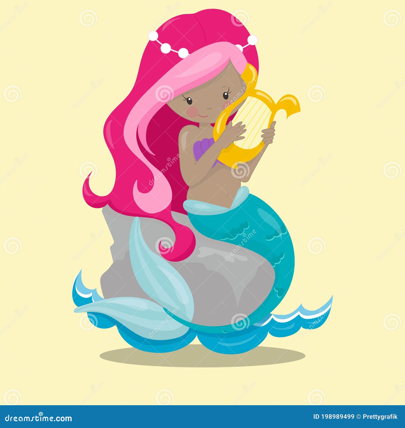 Mermaids purple 35 stock vector. Illustration of vector - 198989499