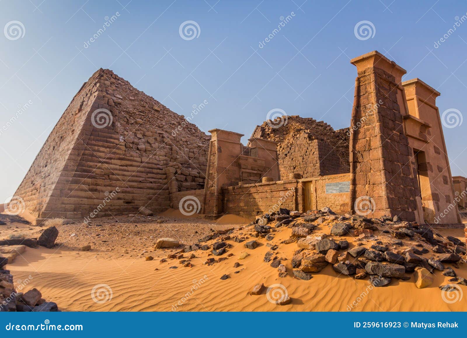 Famous Meroe Pyramids Royalty-Free Stock Image | CartoonDealer.com #5232988