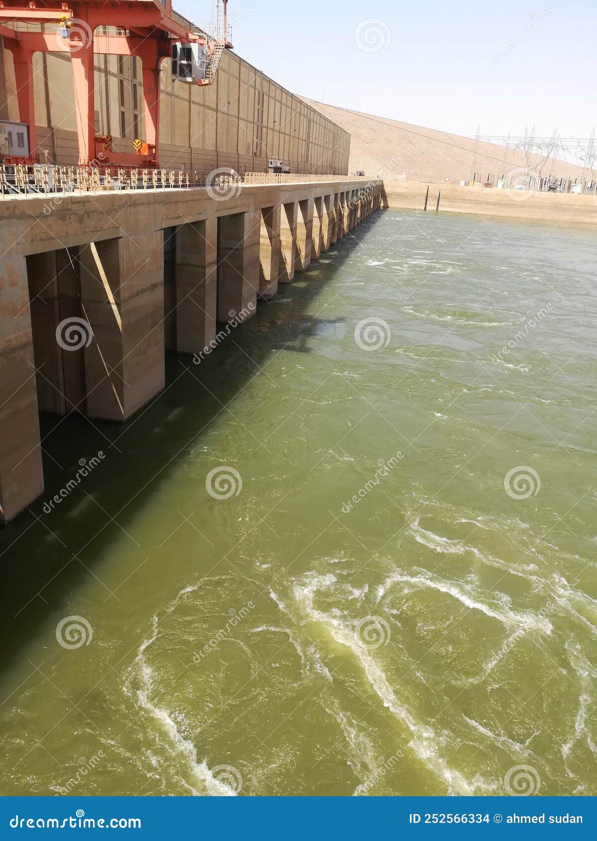 Merowe dam stock photo. Image of tube, drain, merowe - 252566334