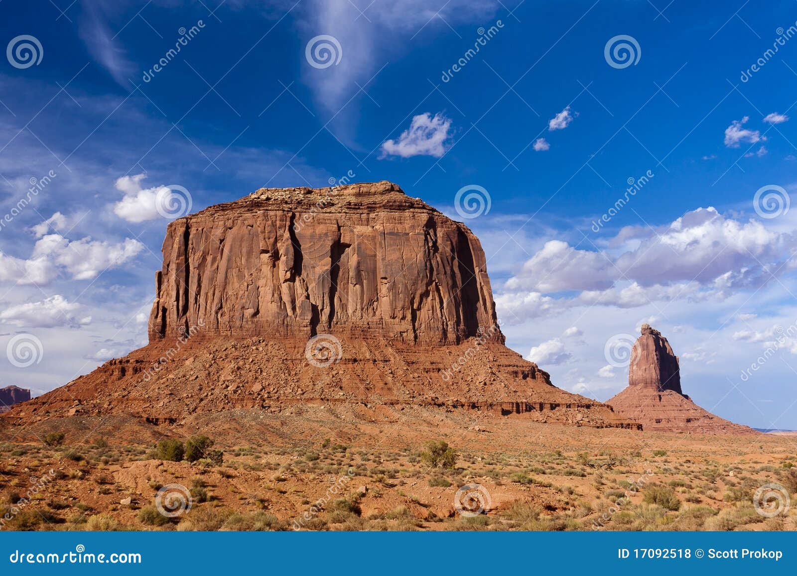 Merrick Butte at Monument Valley Stock Photo - Image of park, america ...