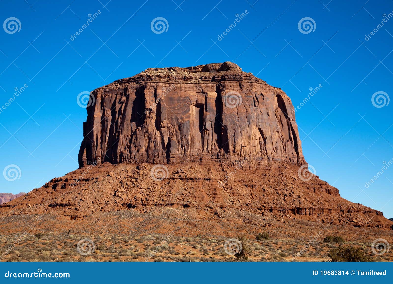 Merrick Butte in Monument Valley Stock Photo - Image of sand, america ...