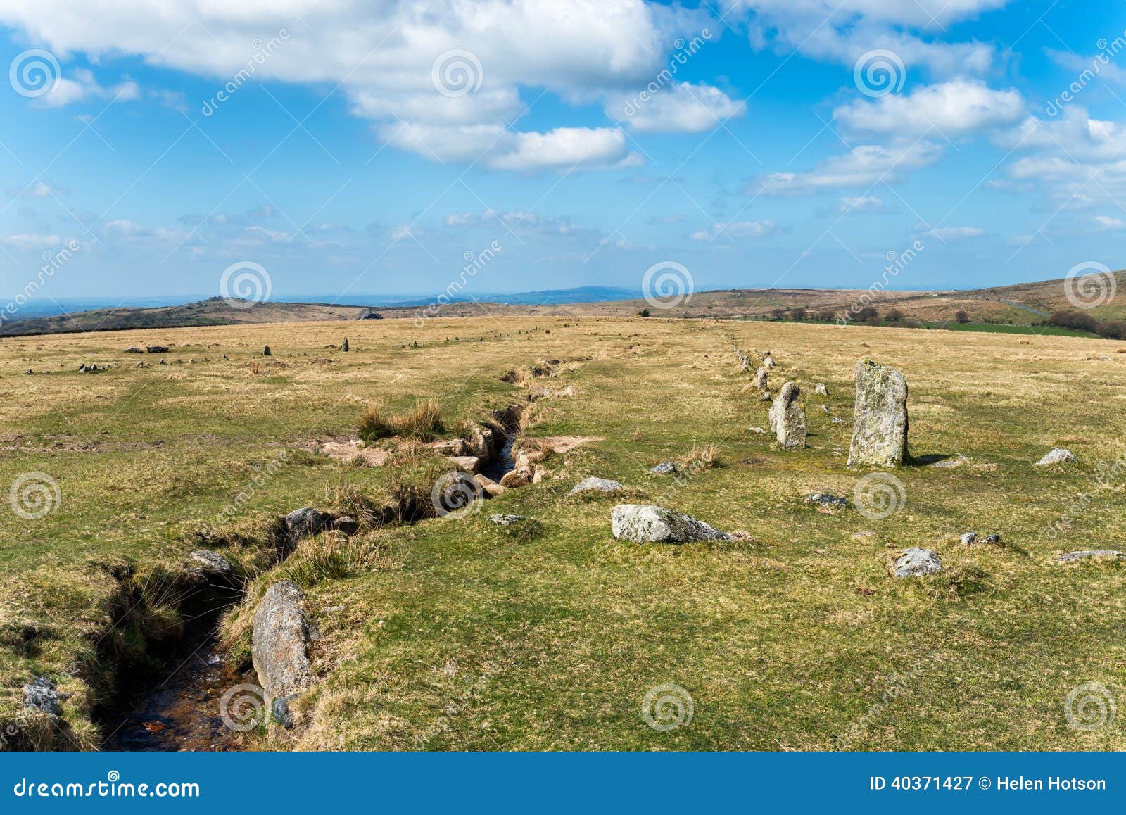 Merrivale Stone Rows stock image. Image of ancient, sacred - 40371427