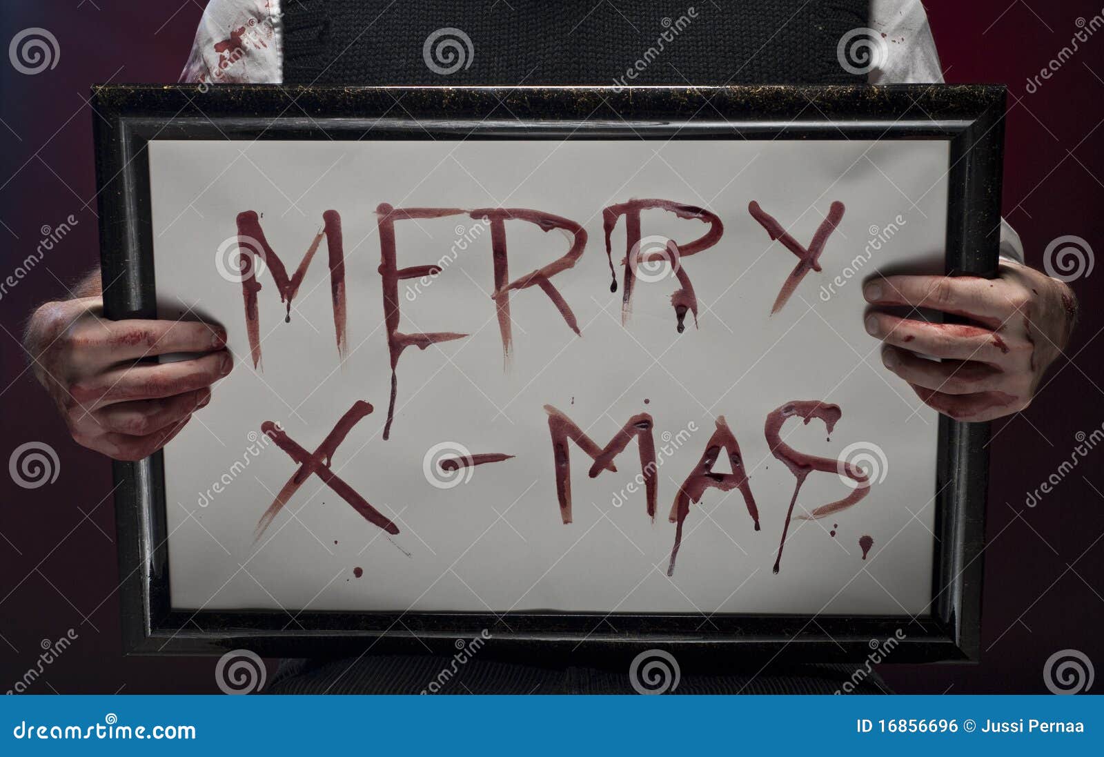 Merry Bloody Christmas. stock photo. Image of christmas - 16856696