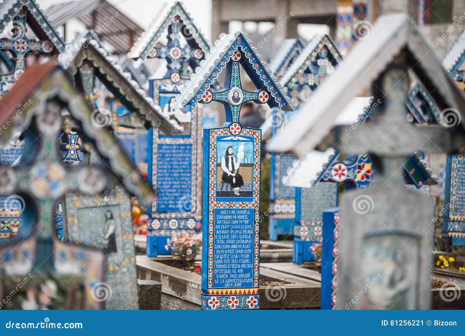Merry Cemetery in Sapanta, Romania. Editorial Photo - Image of death ...