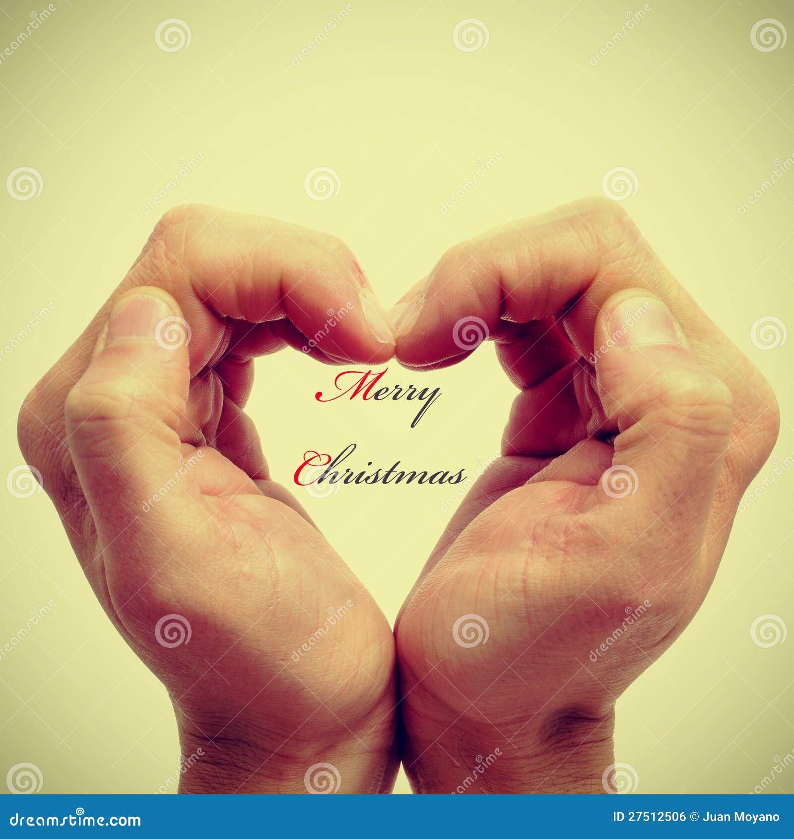 Merry christmas stock photo. Image of festive, hand, card - 27512506