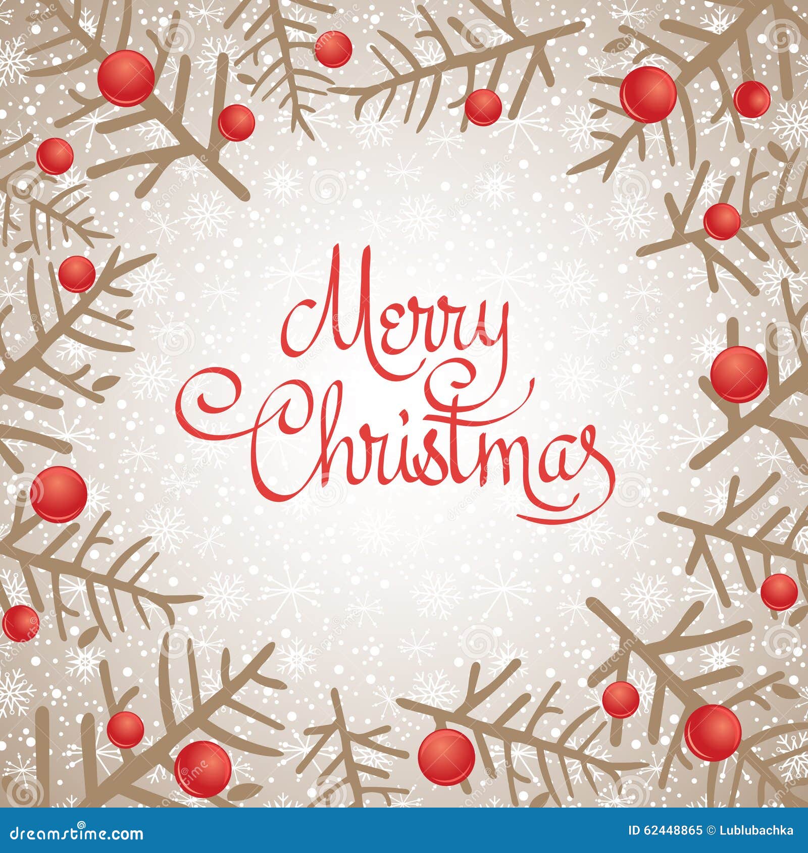 Merry Christmas Abstract Vintage Background Stock Vector - Illustration ...