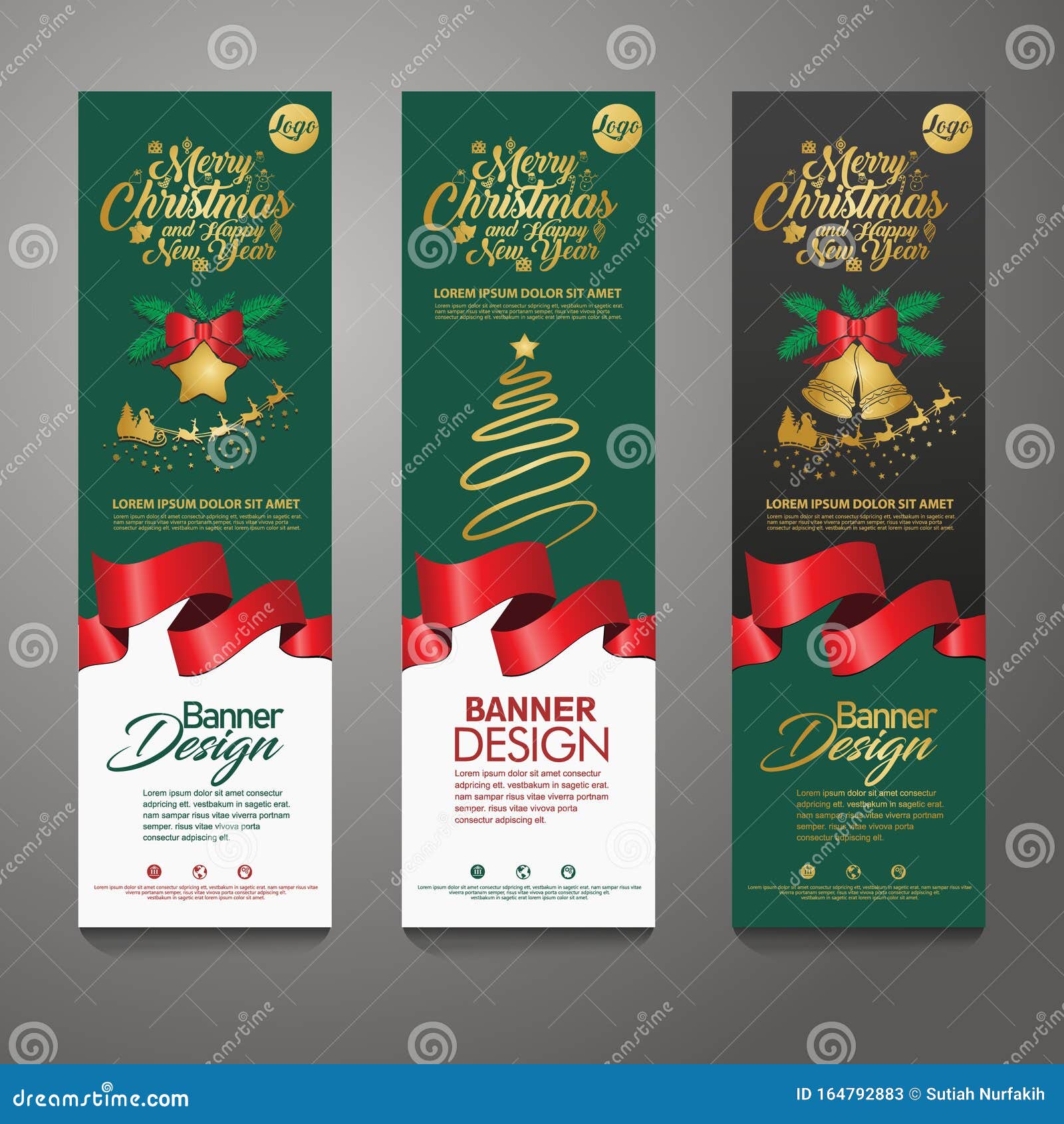 Merry Christmas Banner Vertical Background, Vector Illustration Stock ... Merry Christmas Banner Vertical Background, Vector Illustration Stock ...