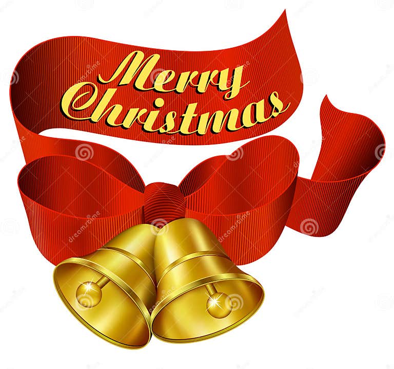 Merry Christmas Bells stock vector. Illustration of season - 21683277