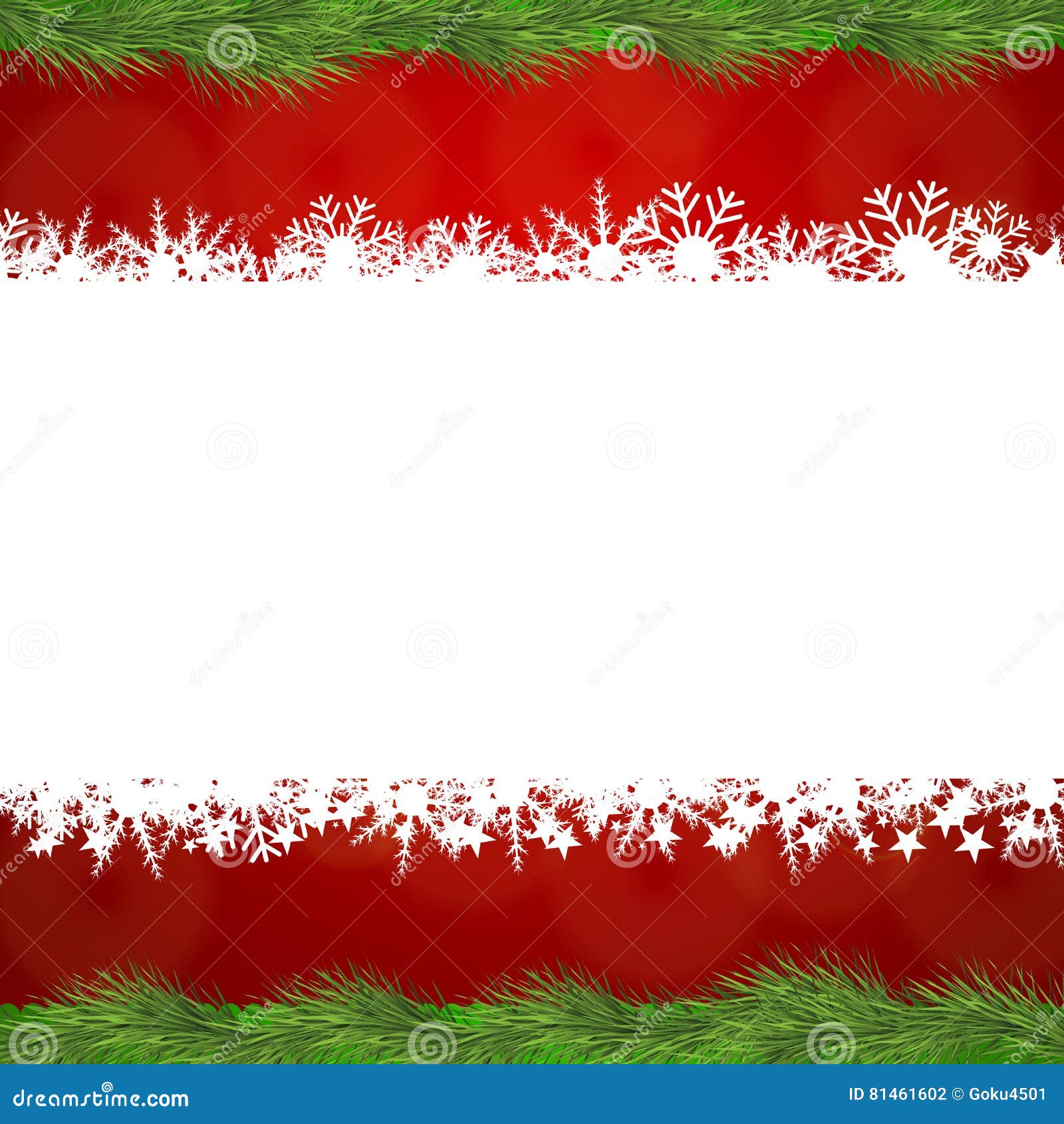 Merry Christmas Card on Red Background. Stock Vector - Illustration of ...