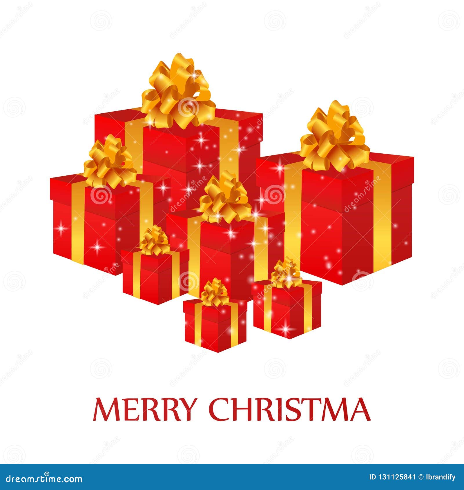 Merry Christmas Creative Design with White Background Vector Stock ...