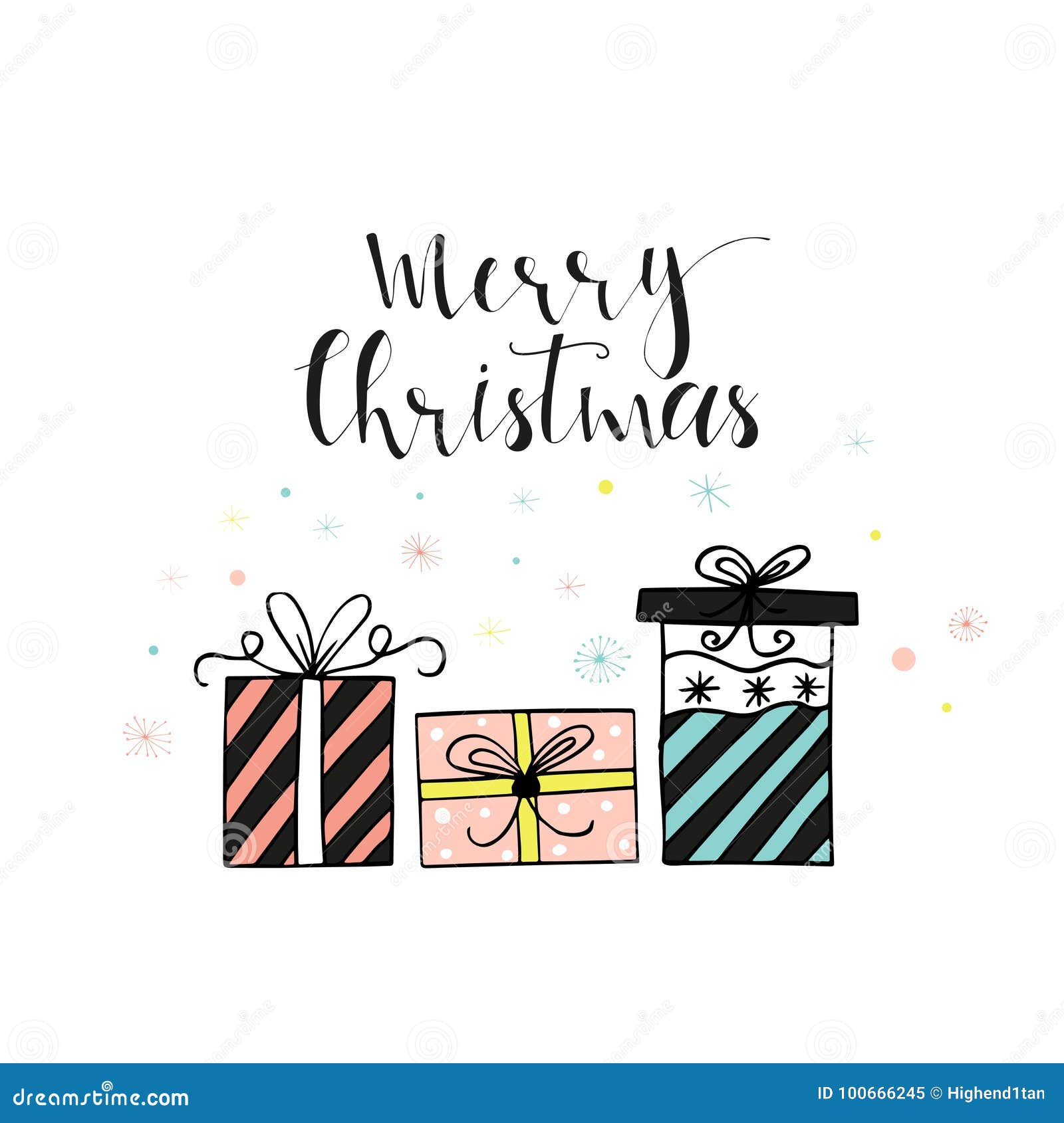 Merry Christmas Cute Greeting Card Stock Illustration - Illustration of ... Merry Christmas Cute Greeting Card Stock Illustration - Illustration of ...