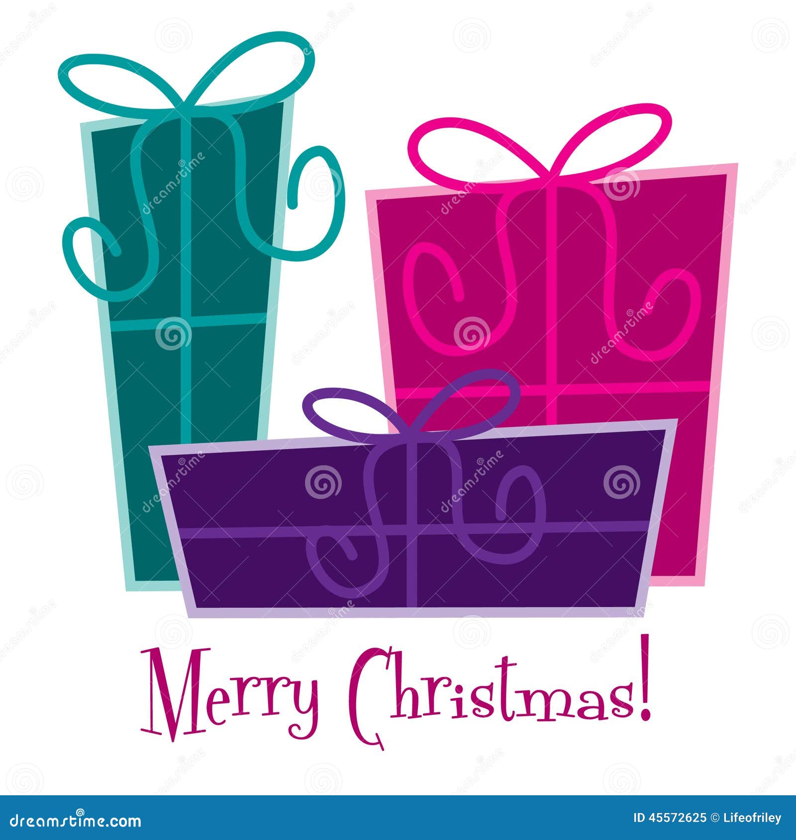 Merry Christmas stock vector. Illustration of aqua, funky - 45572625