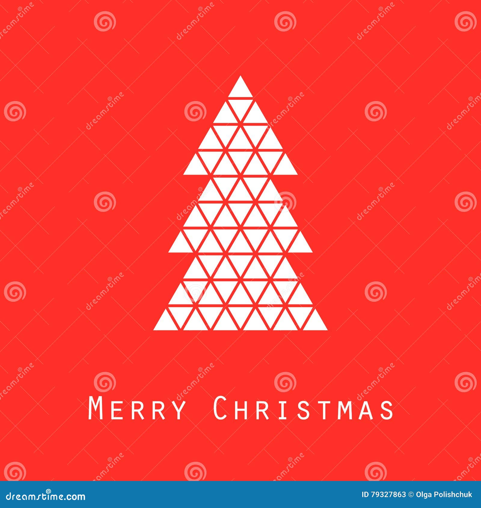 Merry Christmas Greeting Card Stock Illustration - Illustration of card ...