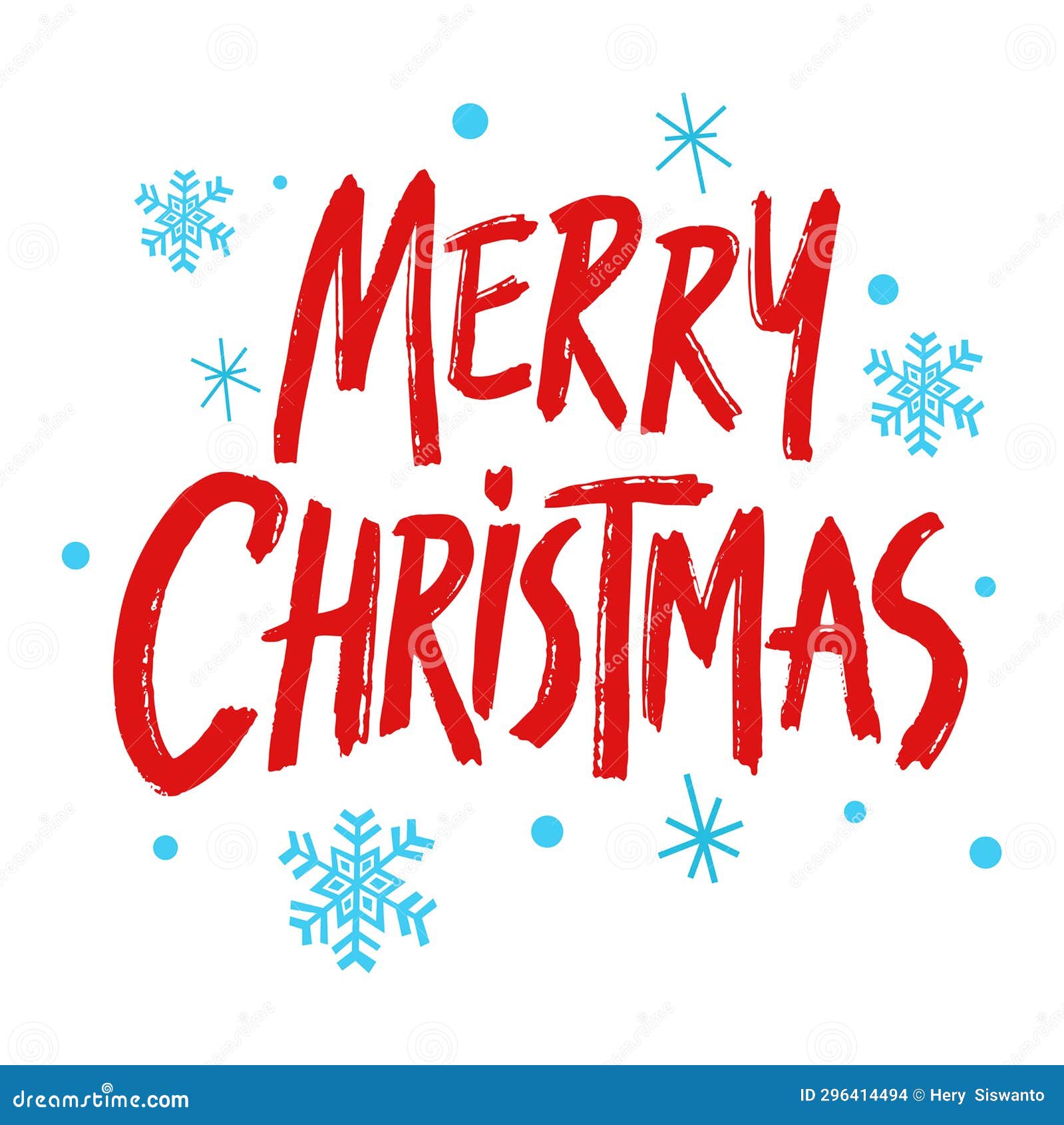 Merry Christmas Hand Lettering Design Brush Stock Illustration ...