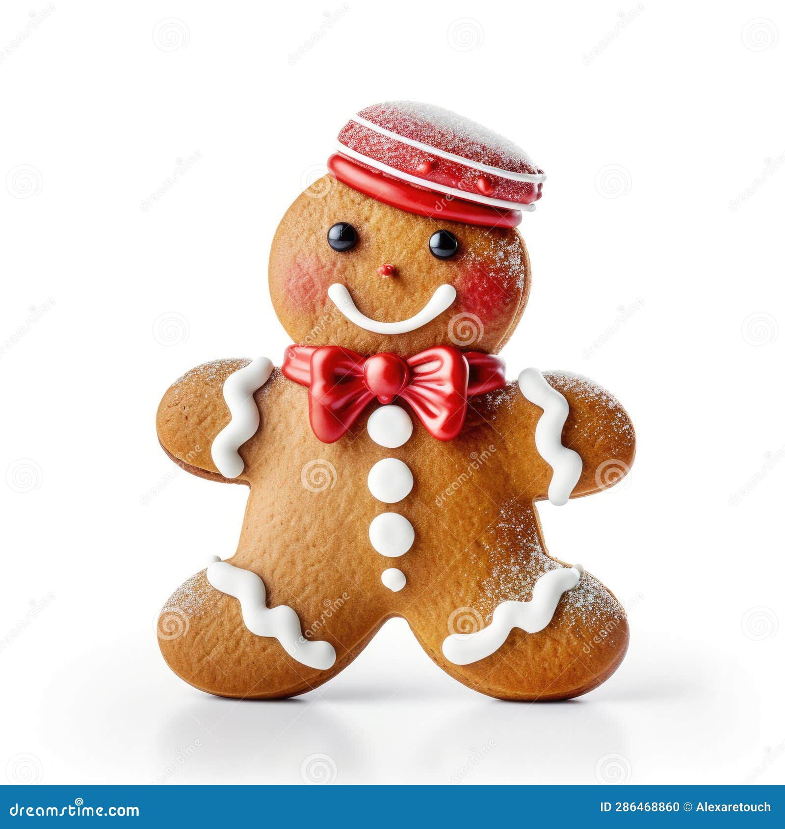 Merry Christmas Handmade Gingerbread Stock Photo - Image of white ...