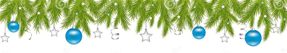 Merry Christmas Header. Vector Stock Vector - Illustration of tree ...