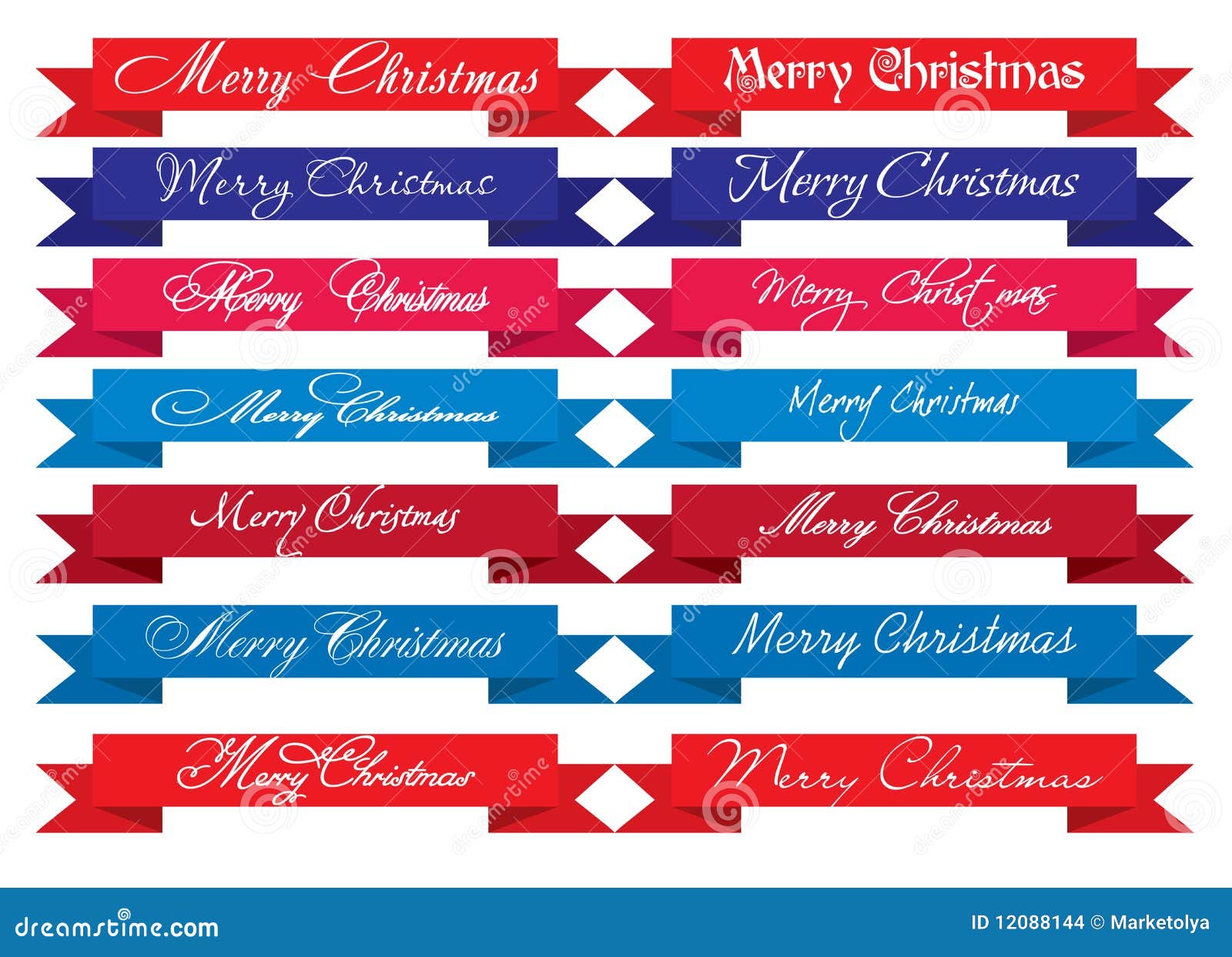 Merry Christmas Headlines stock vector. Illustration of christmas ...