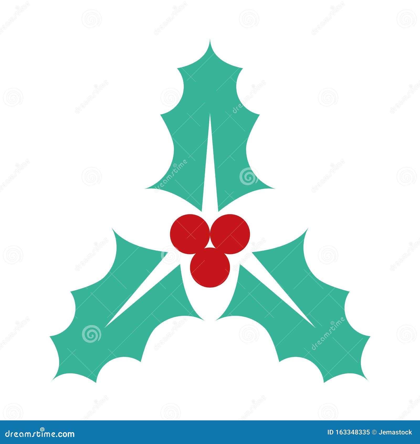 Merry Christmas Leafs and Seeds Stock Vector - Illustration of ...