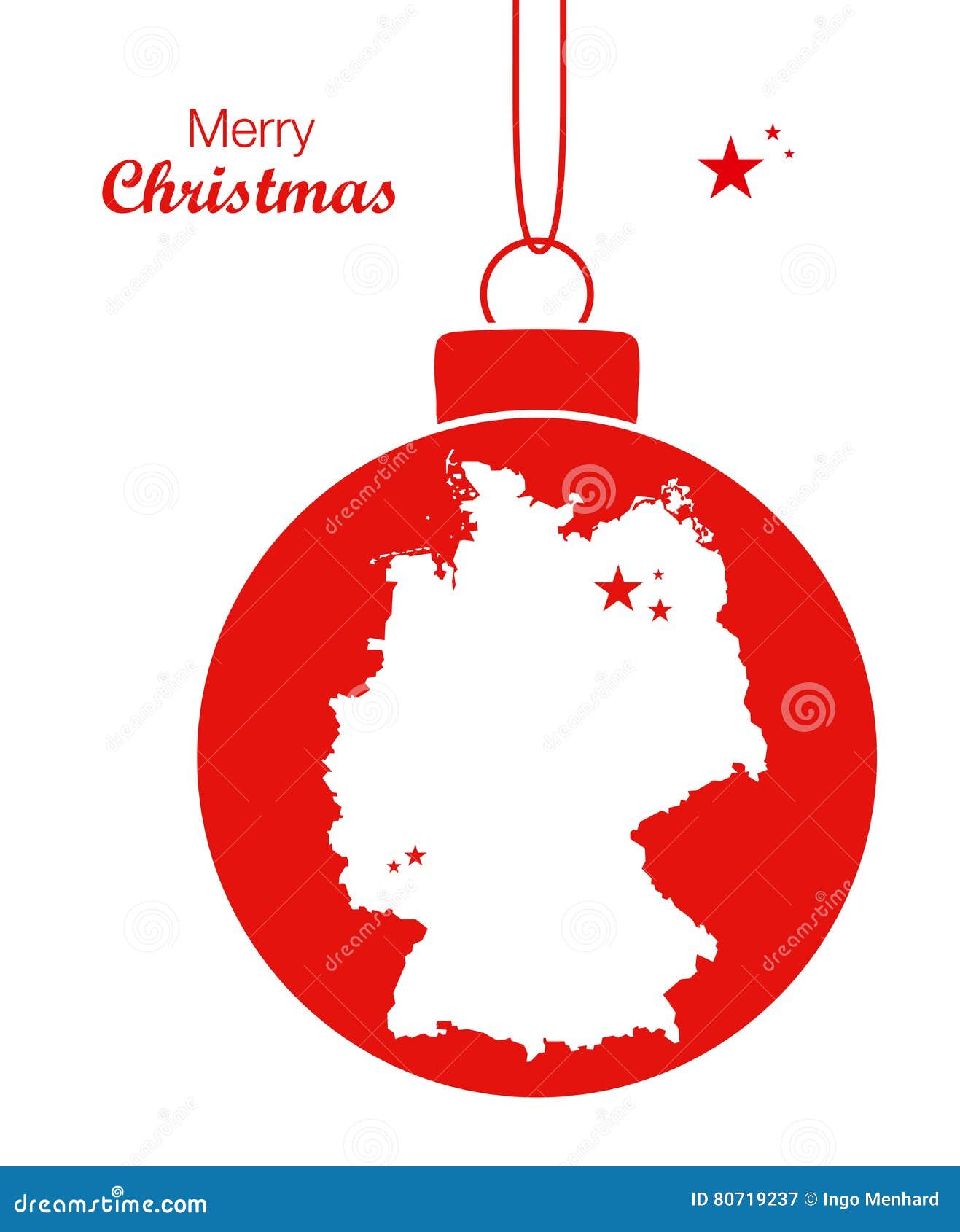 Merry Christmas Map Germany Stock Illustration - Illustration of shape ...