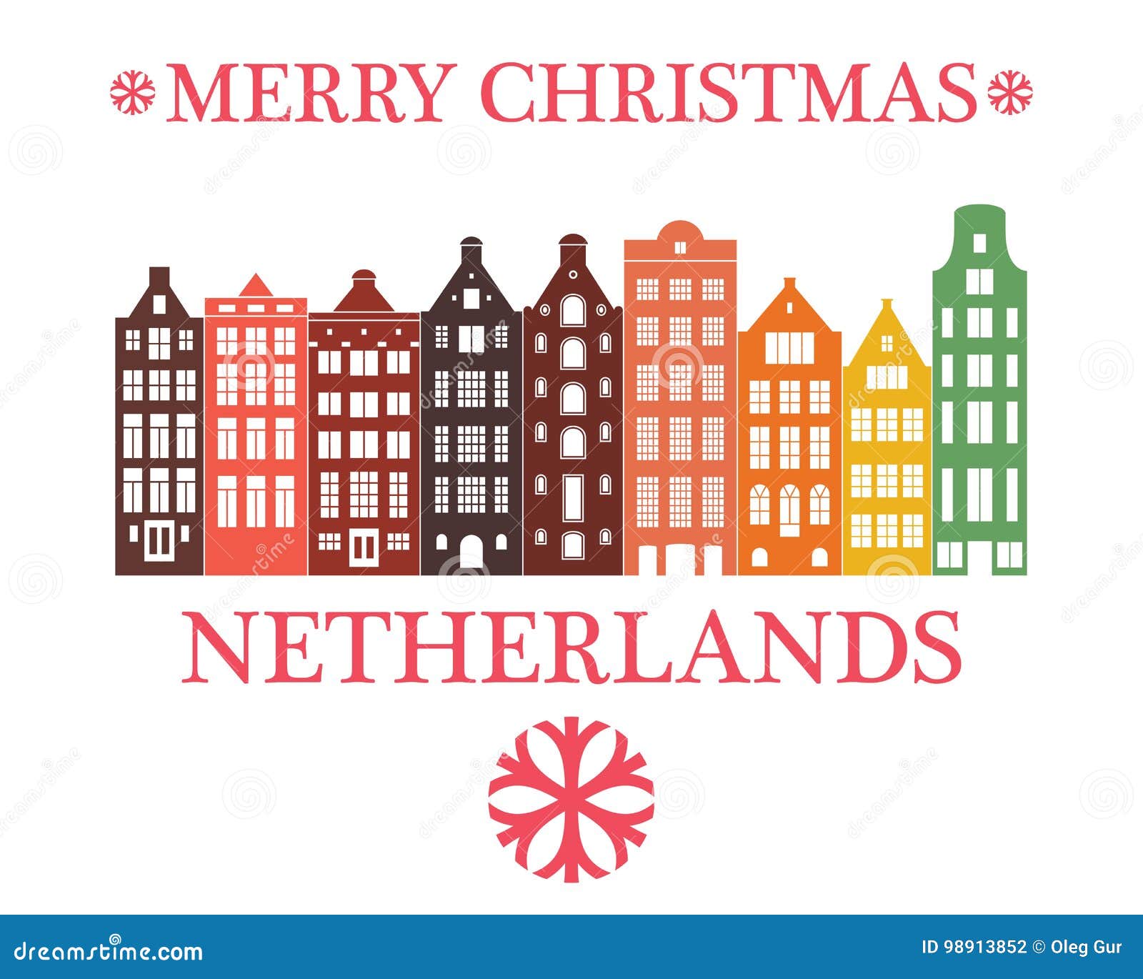 Merry Christmas Netherlands Stock Vector - Illustration of emblem ...