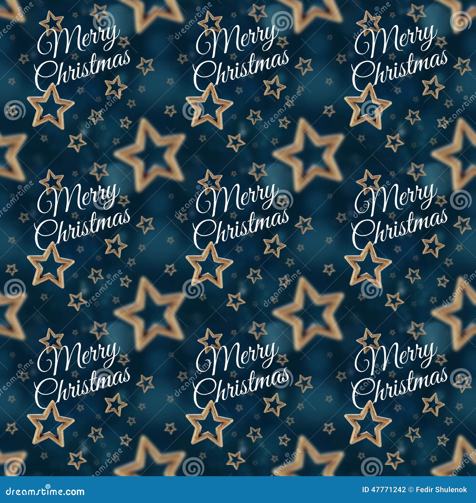 Merry Christmas Night Stars Seamless Pattern 2 Stock Illustrations – 4 ...