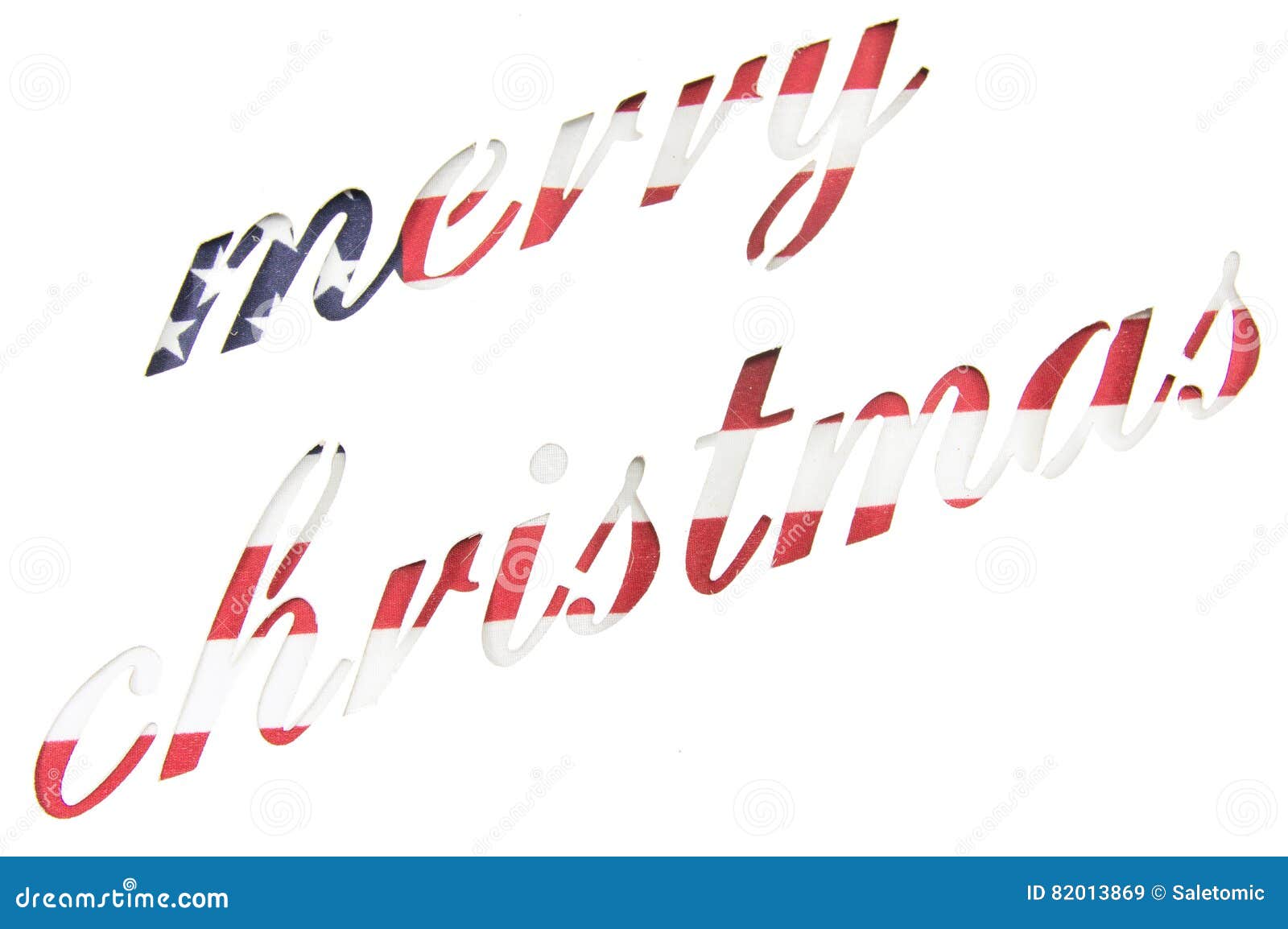 Merry Christmas Note Cut Out of Paper Stock Image - Image of greeting ...