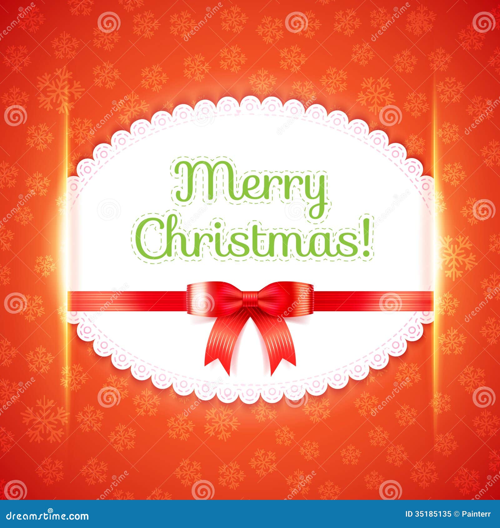 Merry Christmas Postcard. Vector Illustration. Stock Illustration ...