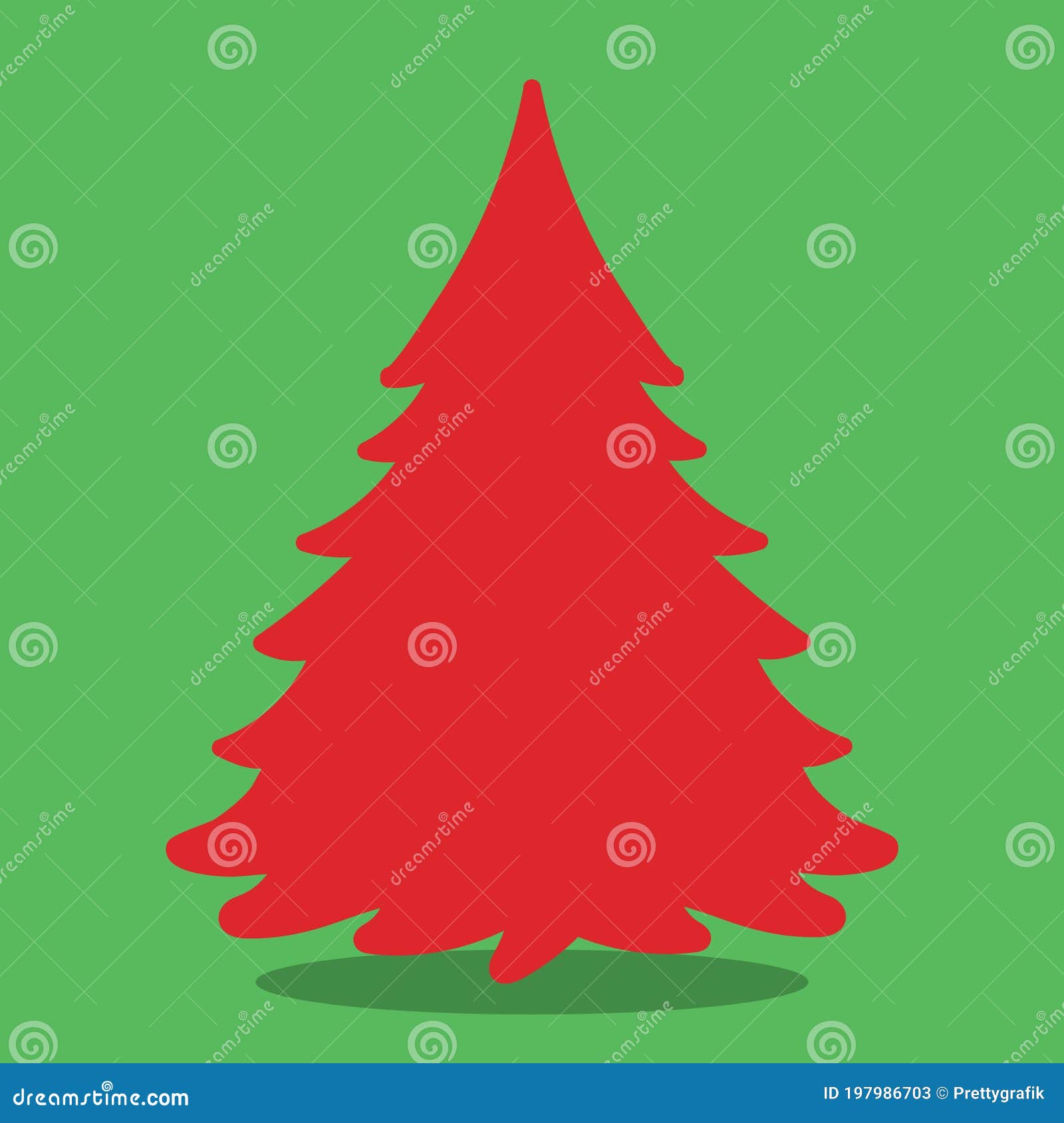 MERRY CHRISTMAS RED BIG TREE 16 Stock Vector - Illustration of grap ...