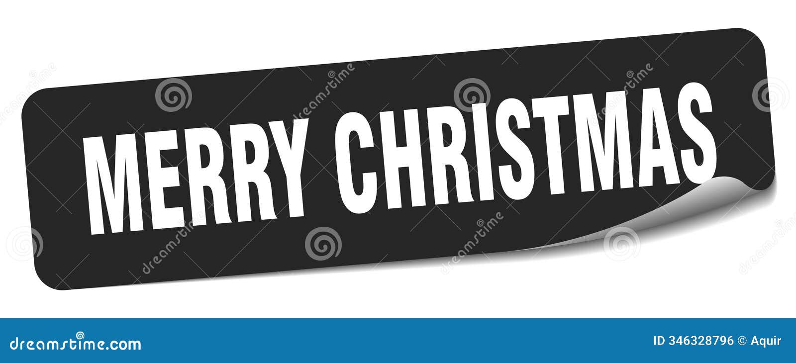Merry Christmas Sticker. Merry Christmas Label Stock Vector ...