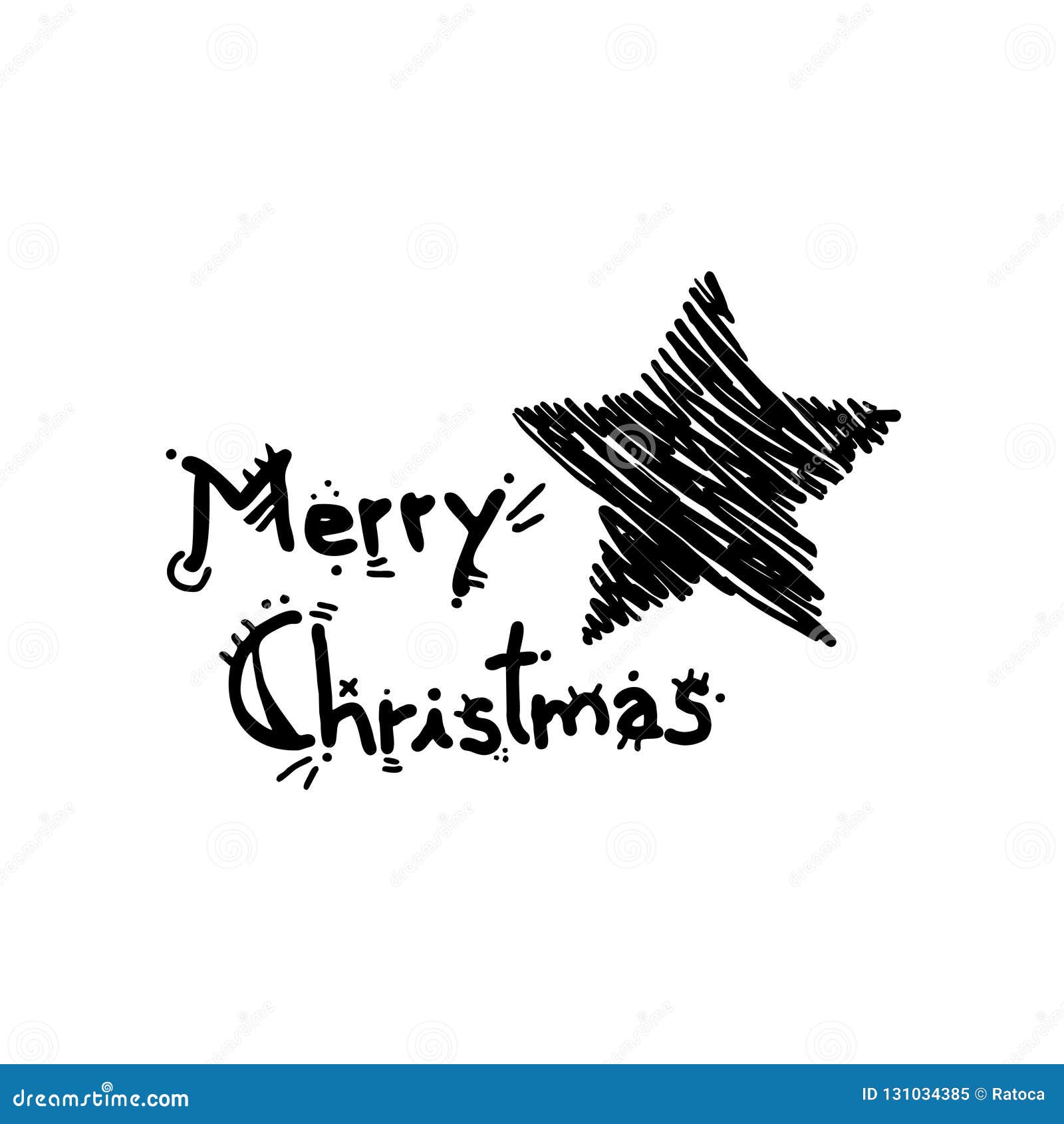 Merry Christmas symbol stock vector. Illustration of creative - 131034385