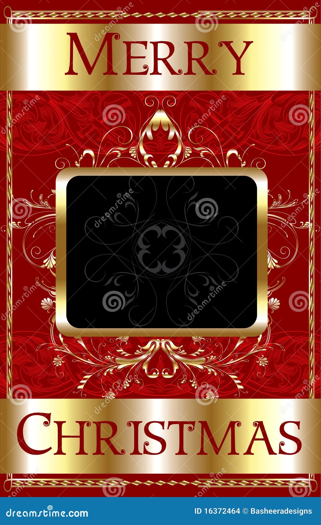 Merry Christmas Template stock vector. Illustration of cheer - 16372464